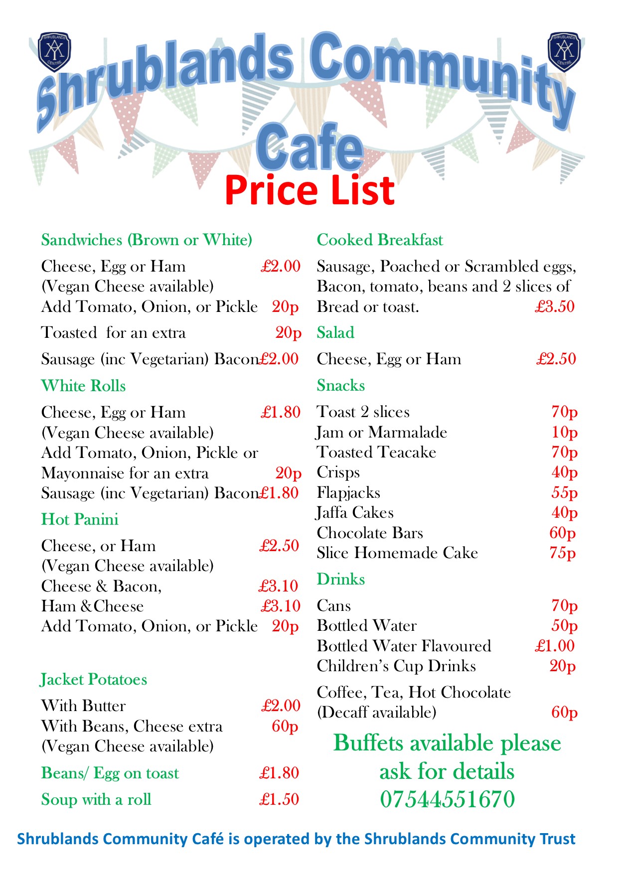 Shrublands Community Café